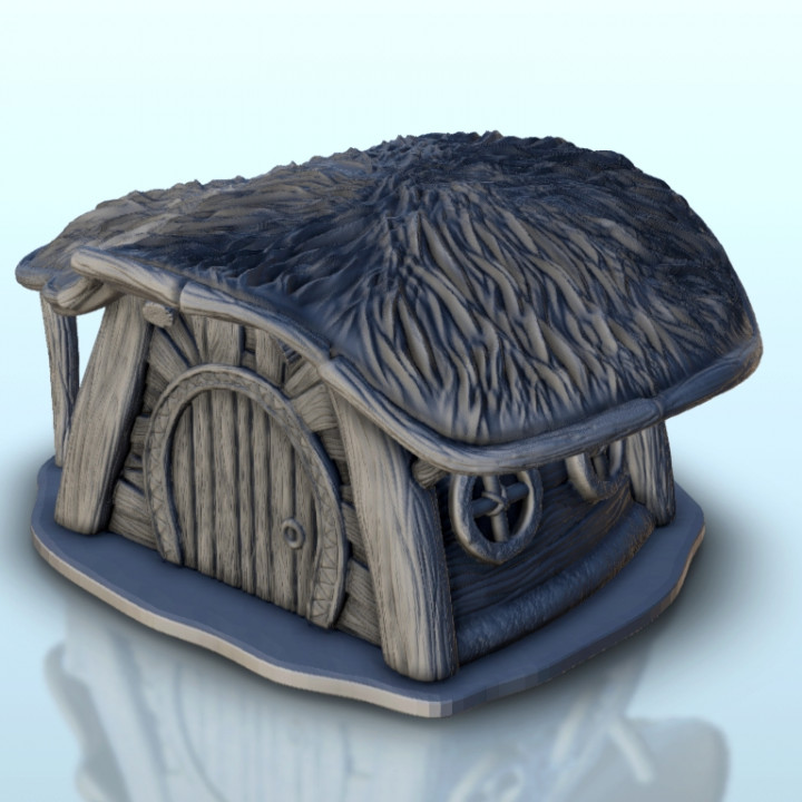 3D Printable Small hobbit hole 6 - Hobbit medieval scenery terrain ...