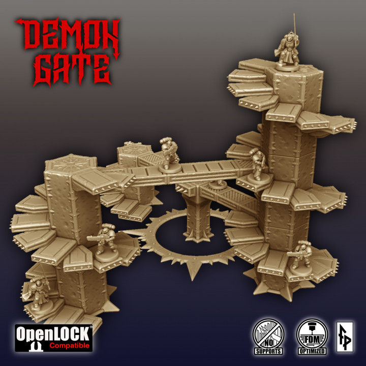 3D Printable Demon Gate by Forbidden Prints