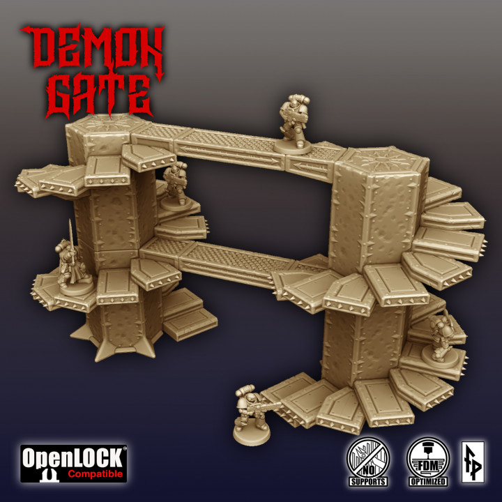 3D Printable Demon Gate by Forbidden Prints