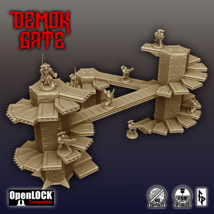 3D Printable Demon Gate by Forbidden Prints
