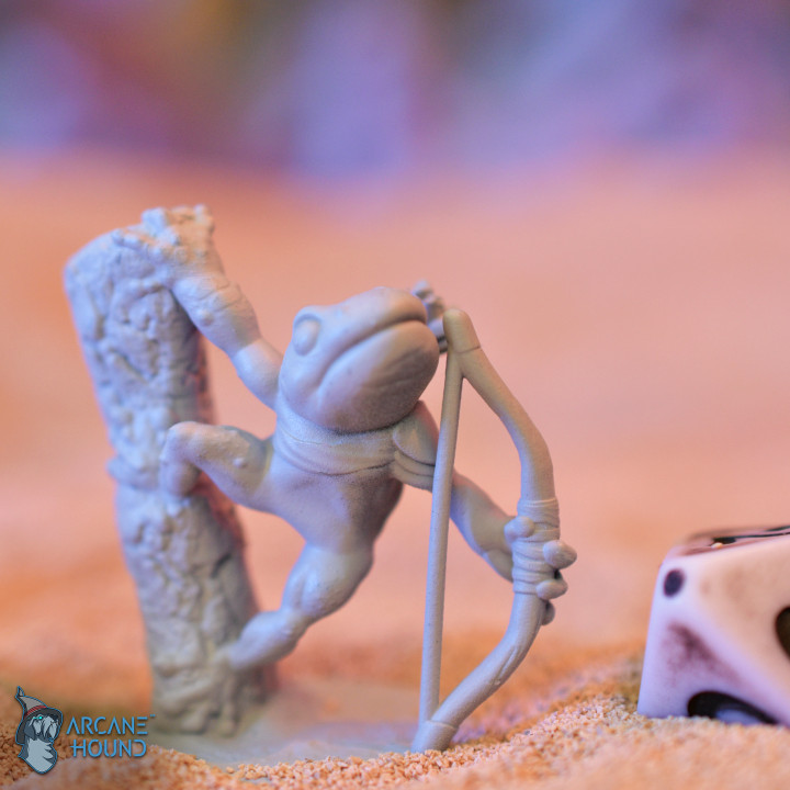3D Printable Frog Archer - Support Free by Arcane Hound
