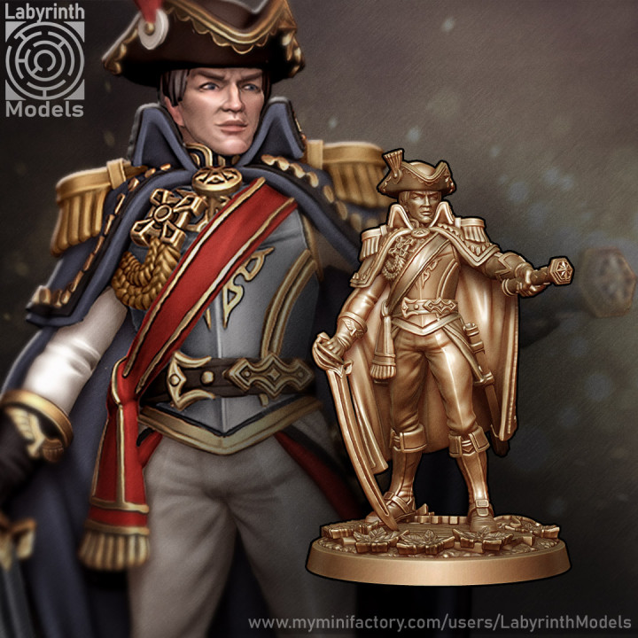3D Printable Magitek Captain - 28mm and 32mm scale by Labyrinth Models