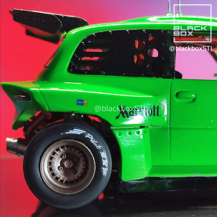 3D Printable Time Attack Keicar FULL MODELKIT 1/24 by black-box ...