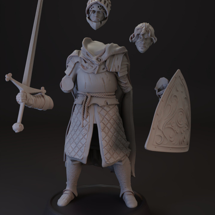 3D Printable Knight by realsteone miniatures