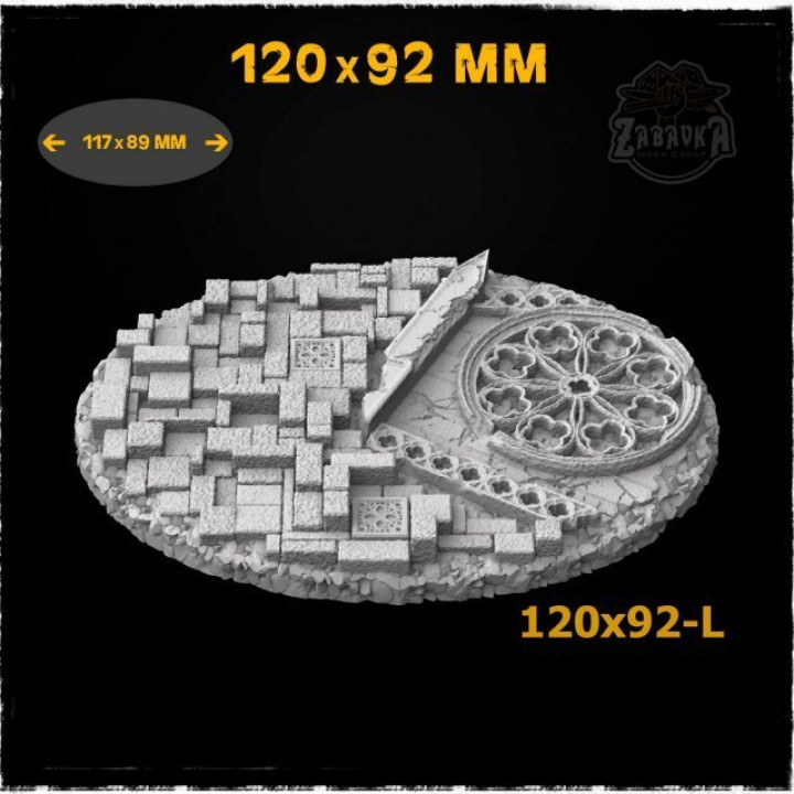 3D Printable Gothic Ruins Base Toppers by Zabavka Workshop