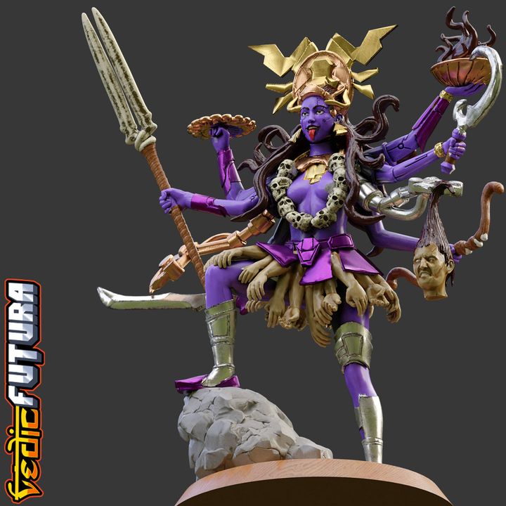 3D Printable Kali - 'She Who Is Death' by VedicFutura