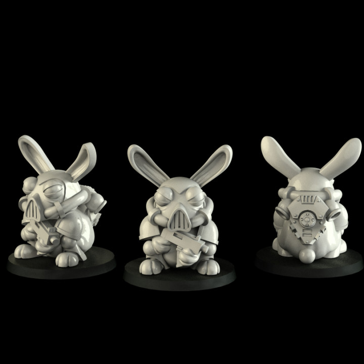 3D Printable Space Rabbits by Crosslances