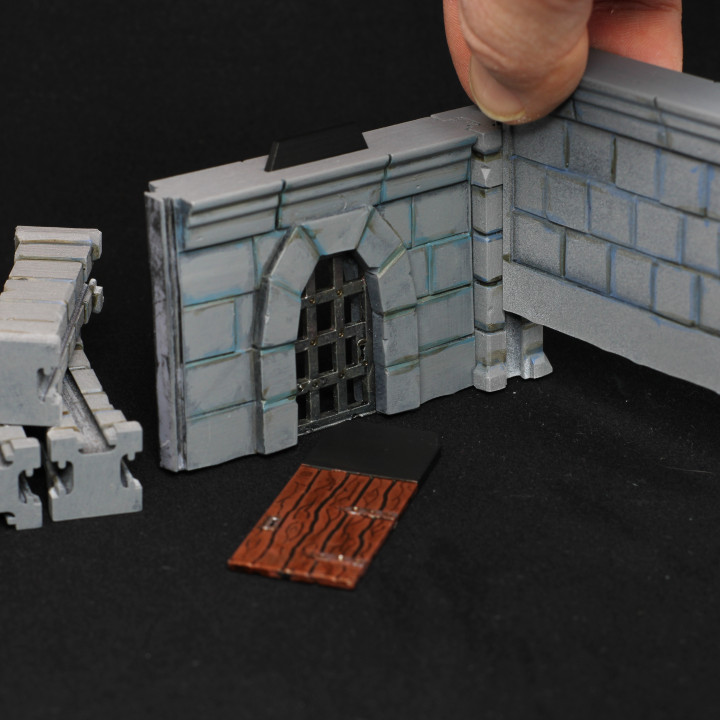 3D Printable Modular Fantasy Dungeon by Silveraxesmodeling