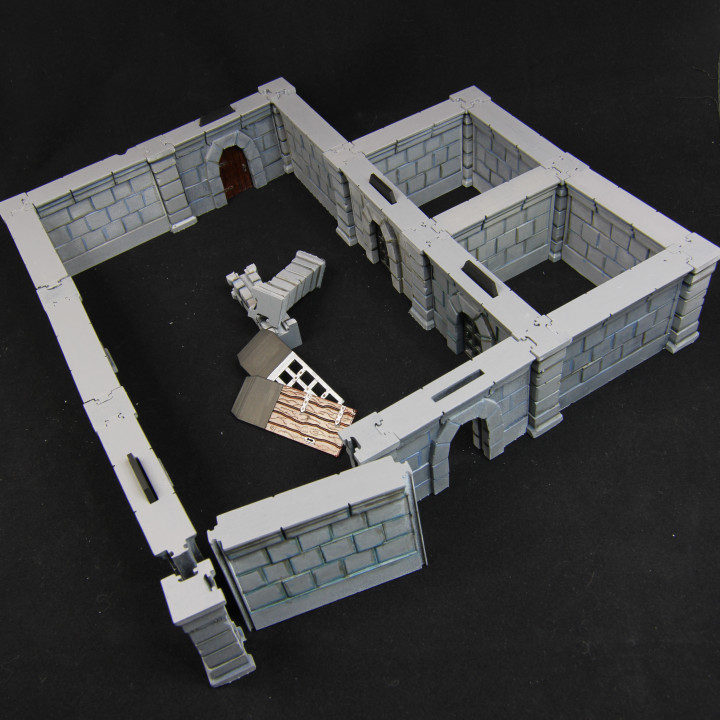 3D Printable Modular Fantasy Dungeon by Silveraxesmodeling