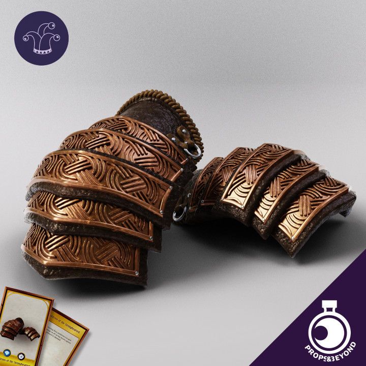 3D Printable Pauldrons of the Stronghearted by Props&Beyond