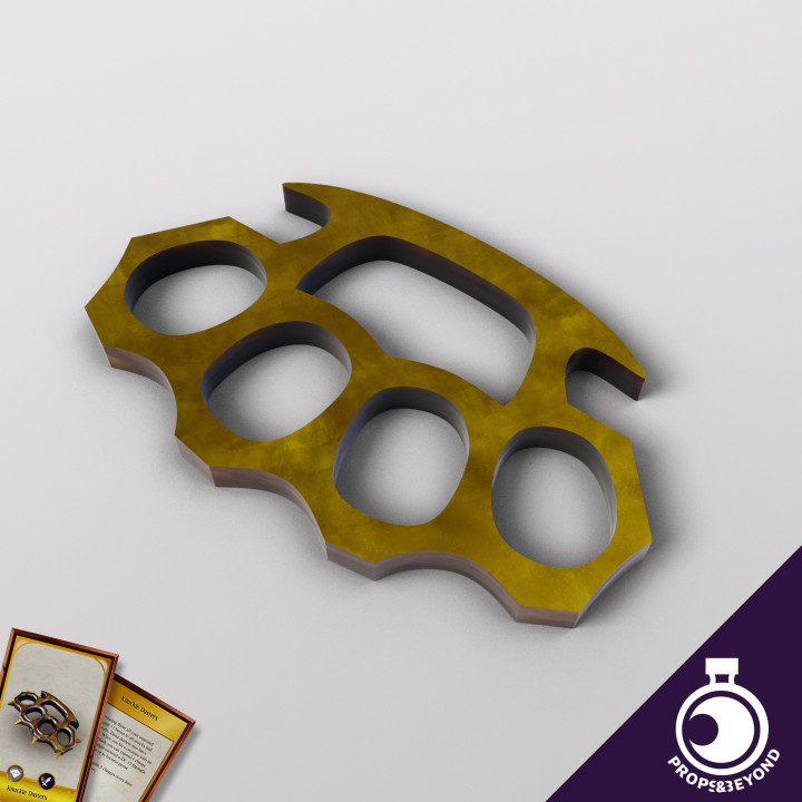 3D Printable Knuckle Dusters by Props&Beyond
