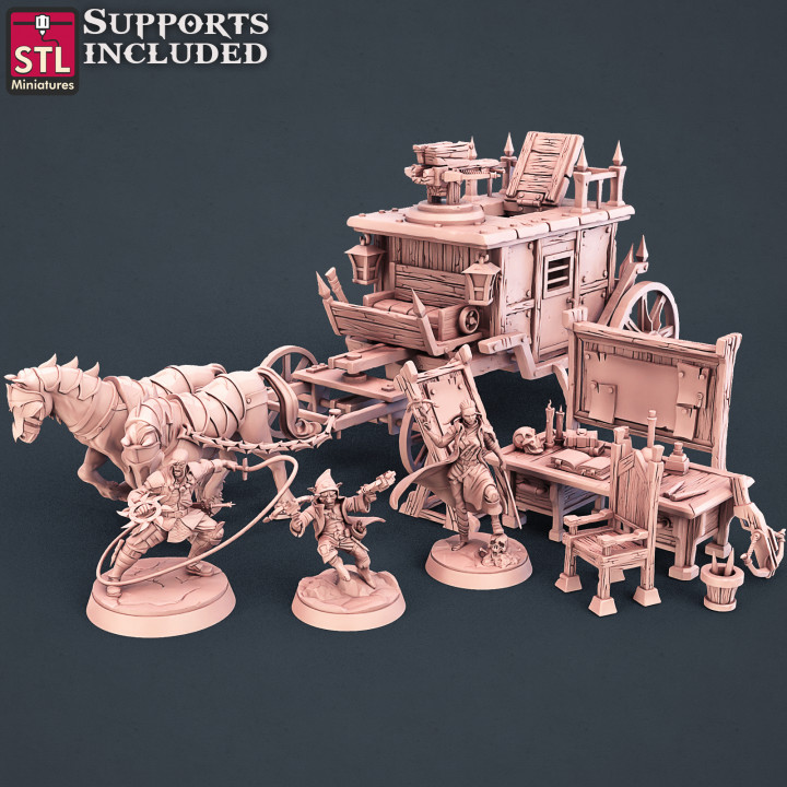 3D Printable Vampire Hunters Set by STL Miniatures