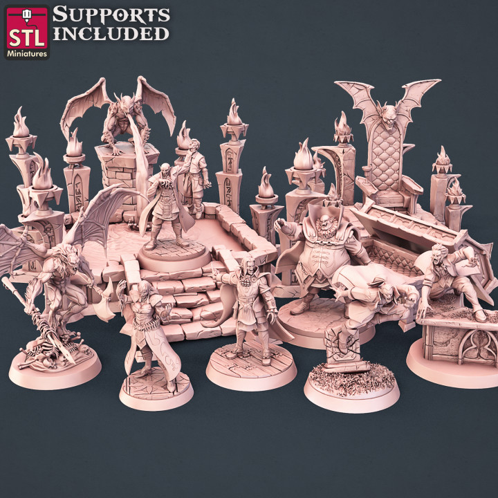 3D Printable Vampire Set by STL Miniatures