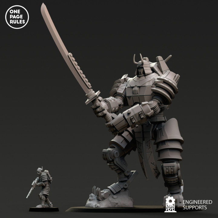 3D Printable Samurai Titan - Eternal Dynasty by One Page Rules