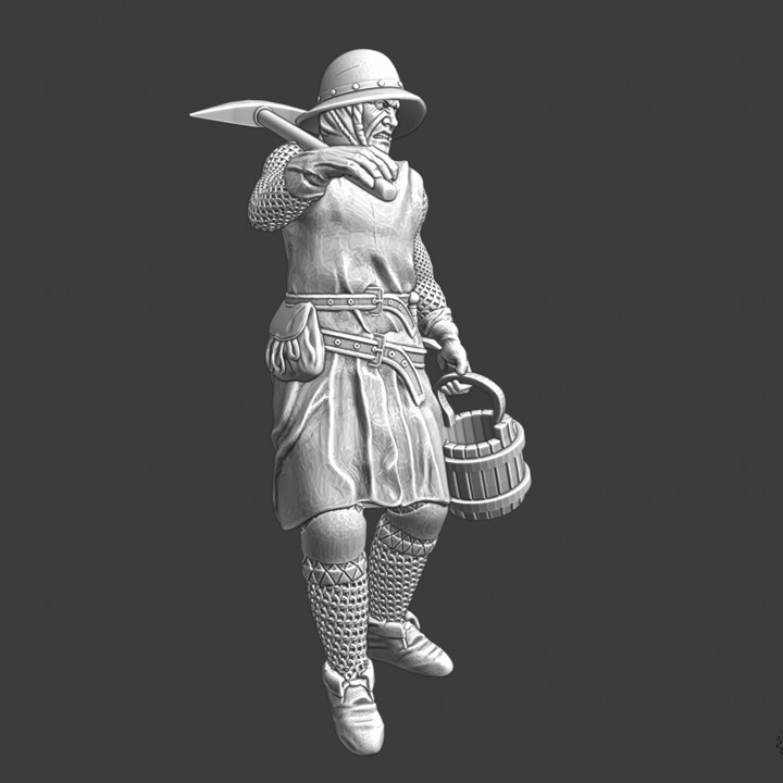 3D Printable Medieval sapper - professional engineer by Northern ...