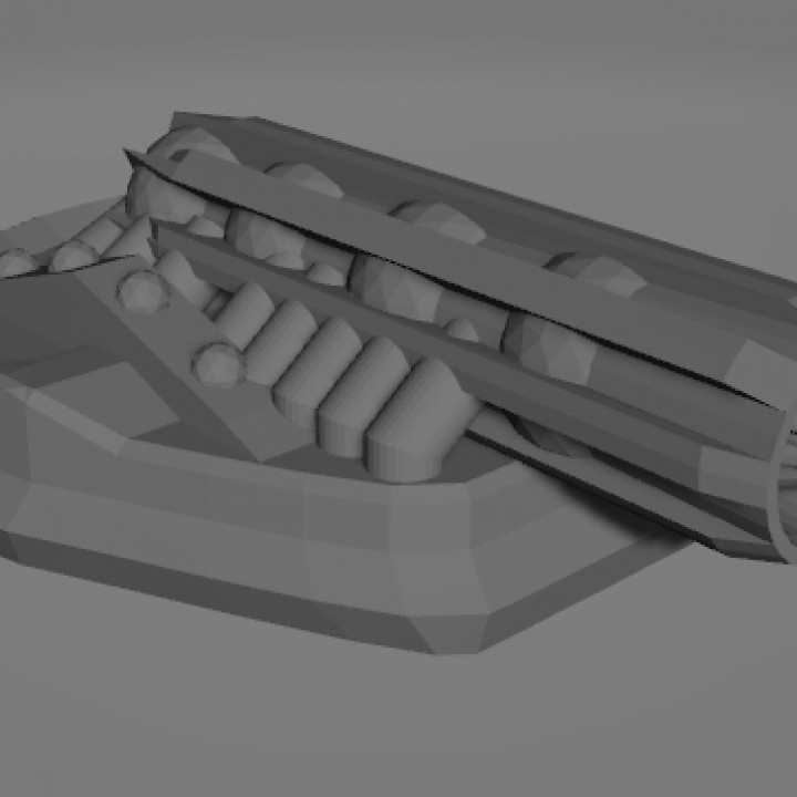 3D Printable Alaskan Republic Silica Turret by sean lathrop