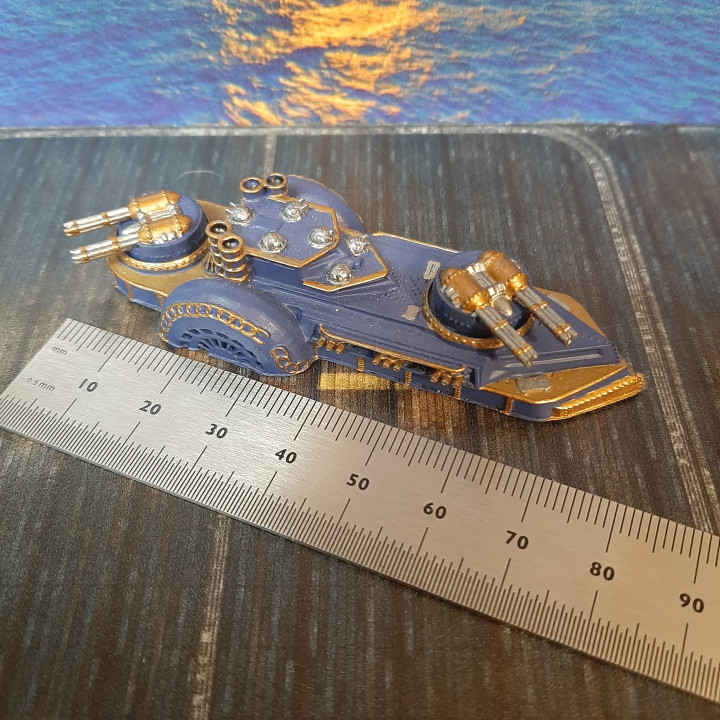 3D Printable Paddle Boat demi-Battleship: Gold Standard Gen 1 by sean ...