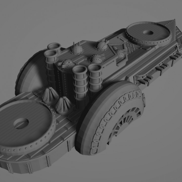 3D Printable Paddle Boat demi-Battleship: Gold Standard Gen 1 by sean ...
