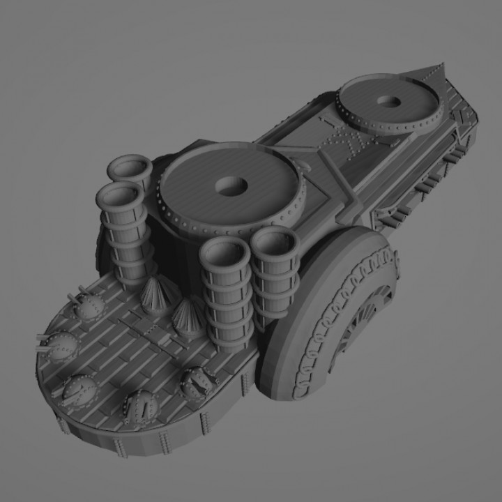 3D Printable Paddle Boat demi-Battleship: Gold Standard Gen 1 by sean ...