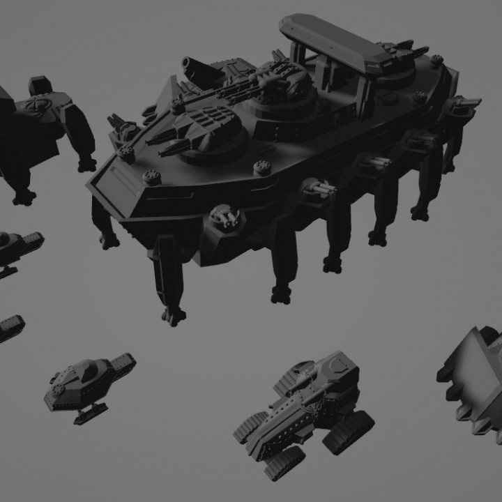 3D Printable Alaskan Republic Tank set by sean lathrop