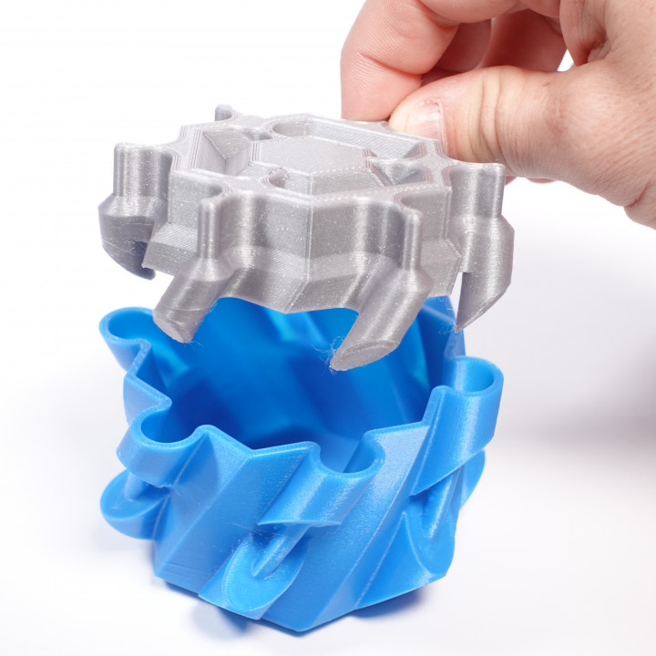 3D Printable Sixpin Box by Clockspring