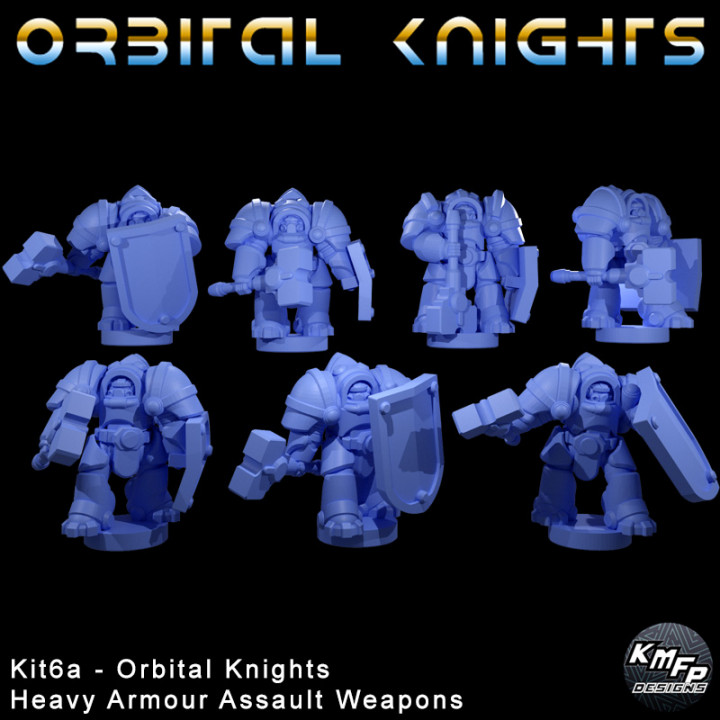3D Printable Orbital Knights - Kit6 - Orbital Knights Heavy Armour ...