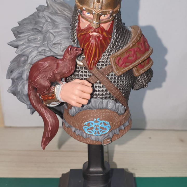 3D Print of Kolgrim viking bust pre-supported by CommanderBigMac