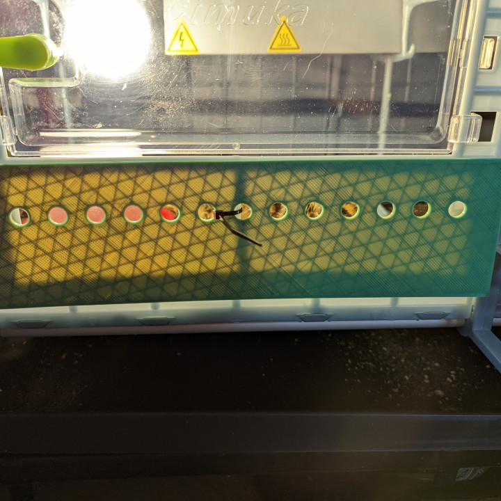 3D Printable Cimuka/Hatching Time 9.5" Brooder Blocker by Brynn MacFlynn