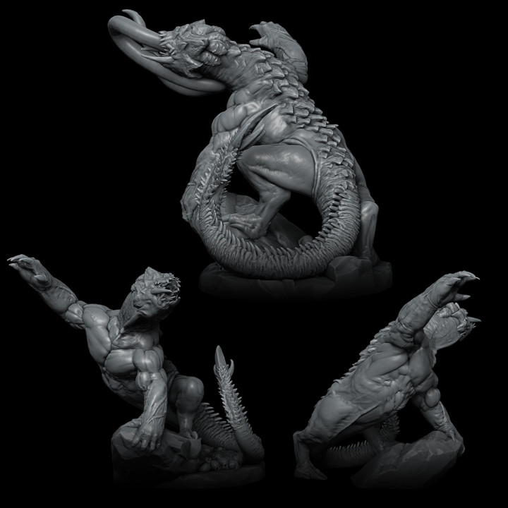 3D Printable Lasher Dragon by RocketPigGames