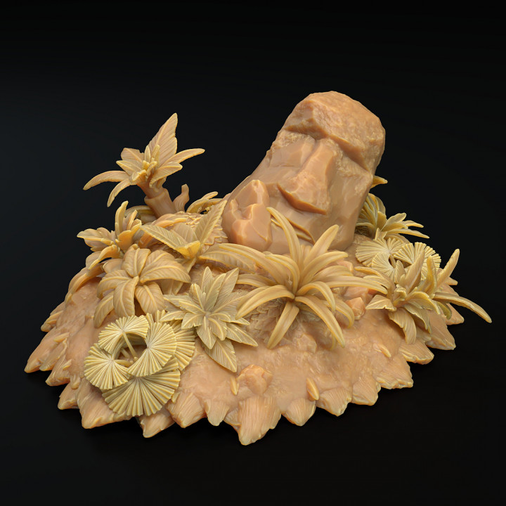 3D Printable The Floating Isle - Presupported | Miniature Set by The ...