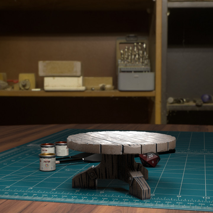 3D Printable Table [Pre-Supported] by TytanTroll Miniatures