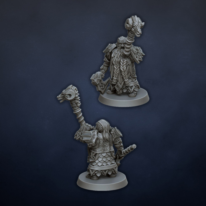 3D Printable Greybeards by Dragon's Lake Miniaturas