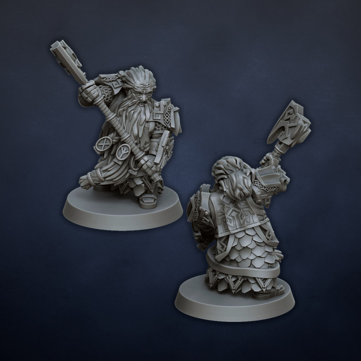 3D Printable Greybeards by Dragon's Lake Miniaturas
