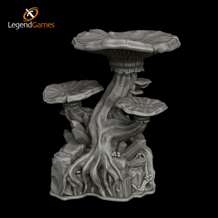 3D Printable LegendGames Underdark Fungus Scatter Terrain by Legend Games