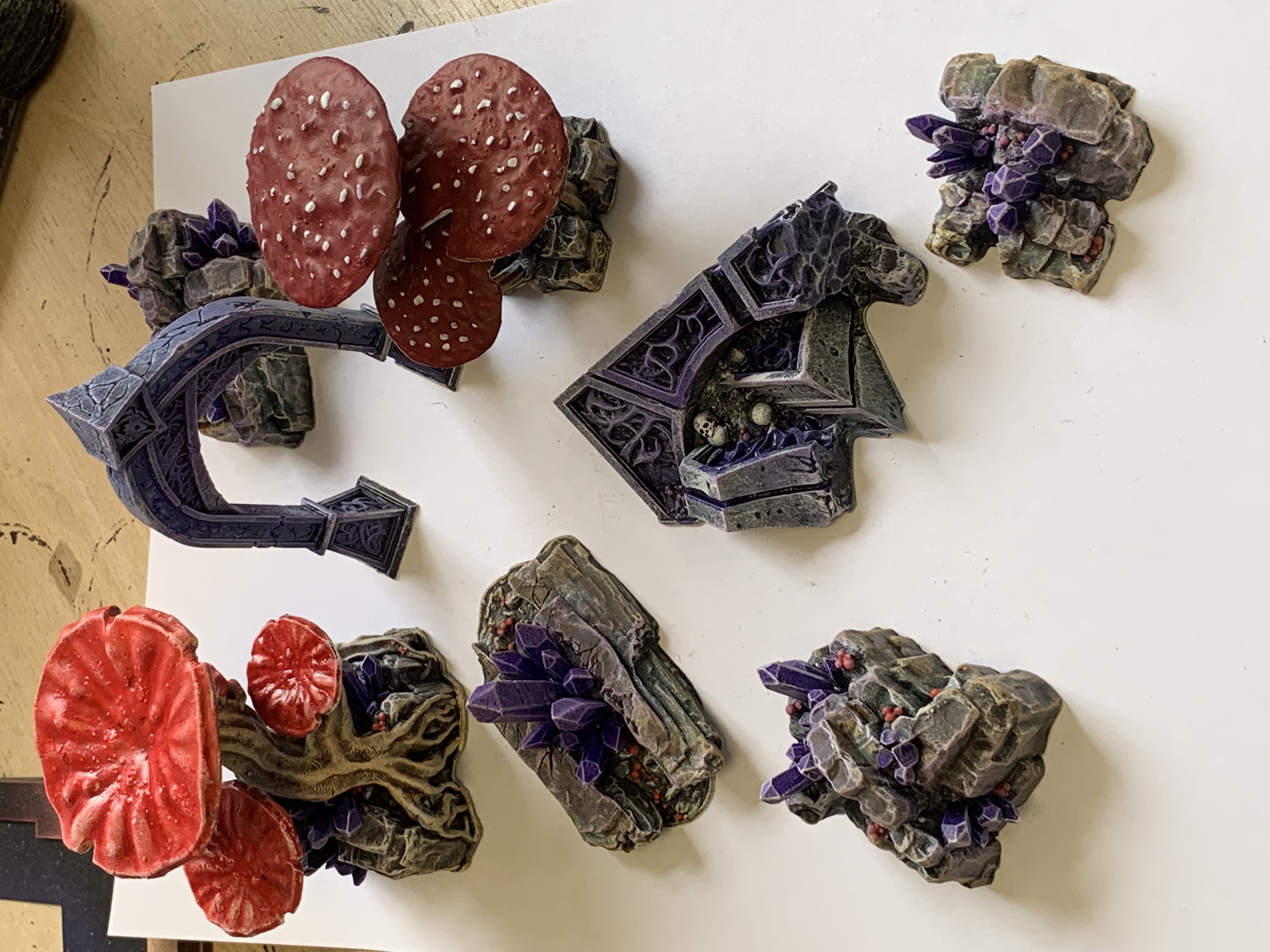 3D Printable LegendGames Underdark Fungus Scatter Terrain by Legend Games