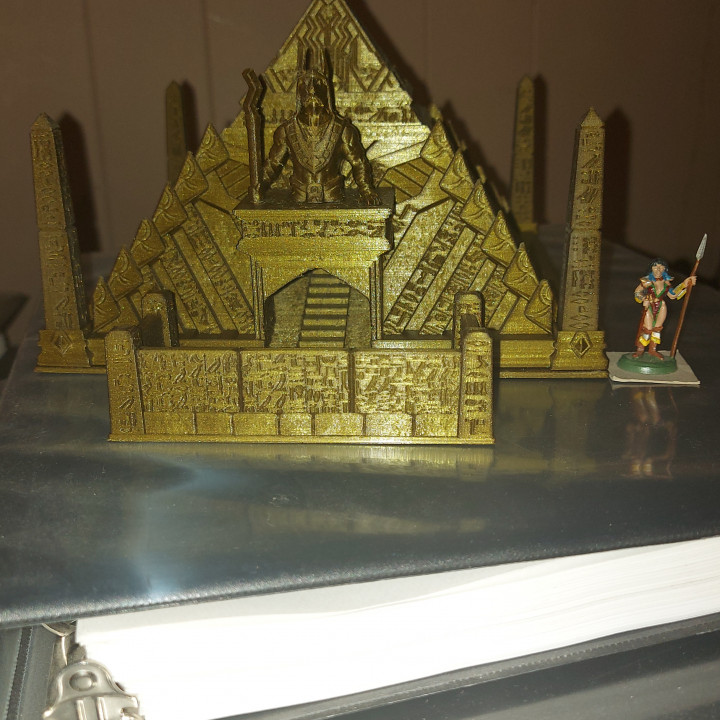 3D Print of Dice Tower - The Grand Pyramid | Mythic Roll by BullsEyeTF