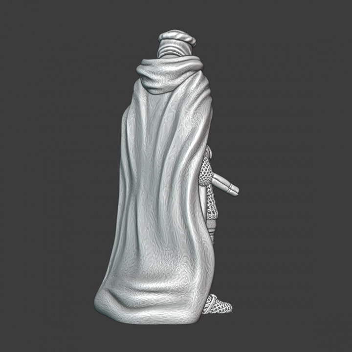 3D Printable Medieval brother knight with scroll by Northern Crusades ...
