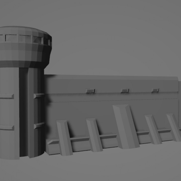 3D Printable Wall and Tower set by sean lathrop