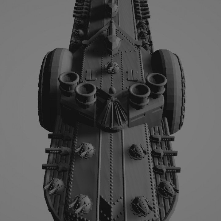 3D Printable Paddle Boat Battleship Gen1 MK1 by sean lathrop