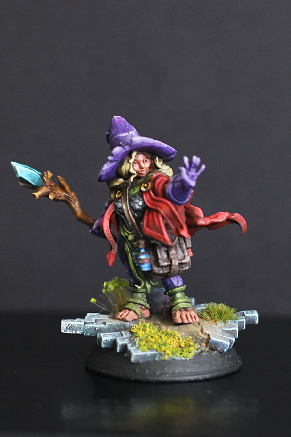 3D Printable Halfling Wizard (2 Versions) by Bite the Bullet