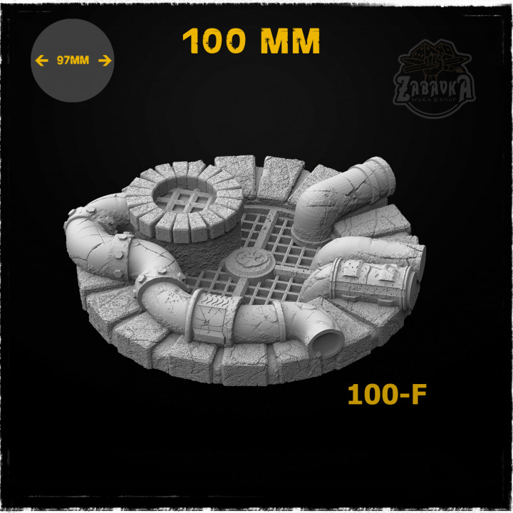 3D Printable Sewers Base Toppers by Zabavka Workshop