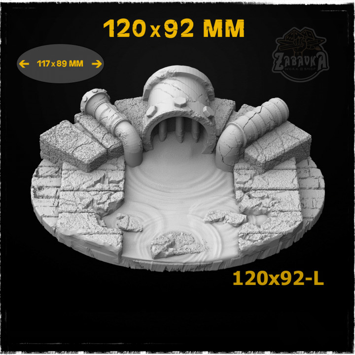 3D Printable Sewers Base Toppers by Zabavka Workshop