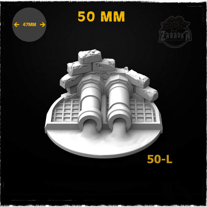 3D Printable Sewers Base Toppers by Zabavka Workshop