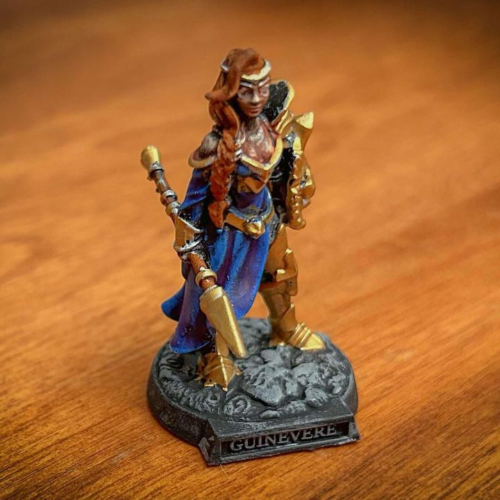 3D Print of Female Fighter - Queen Guinevere The fierce female fighter ...