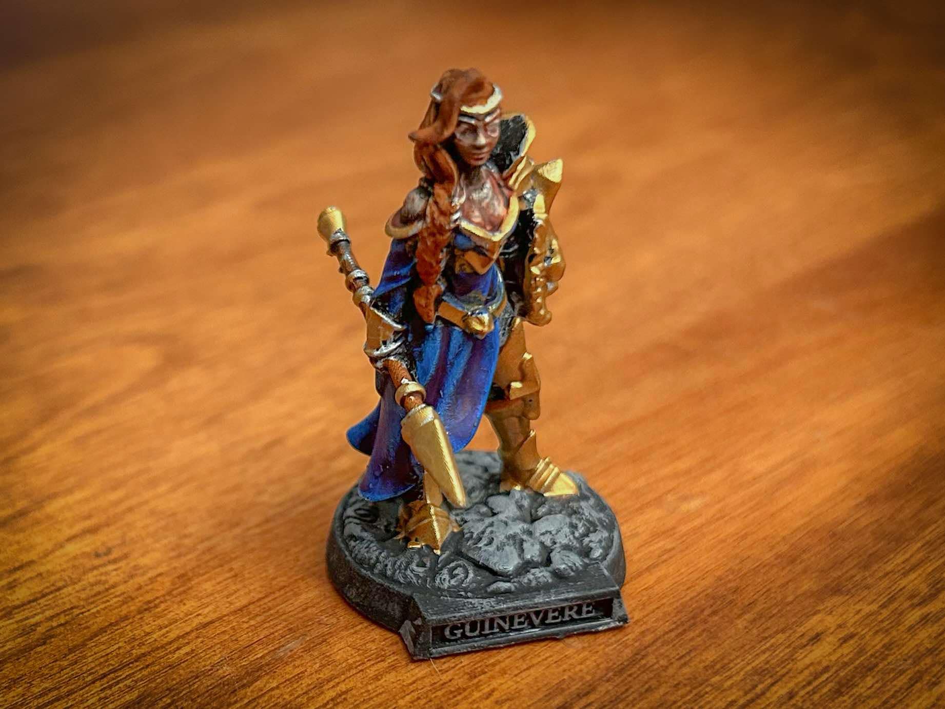 3D Printable Female Fighter - Queen Guinevere The fierce female fighter ...
