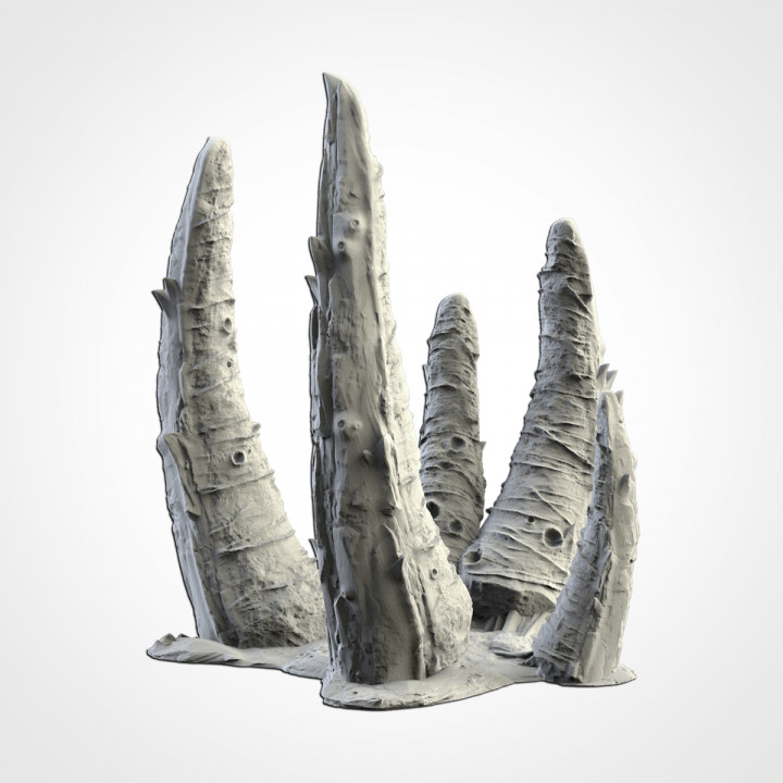 3D Printable ALIEN TERRAIN 02 by Txarli Factory