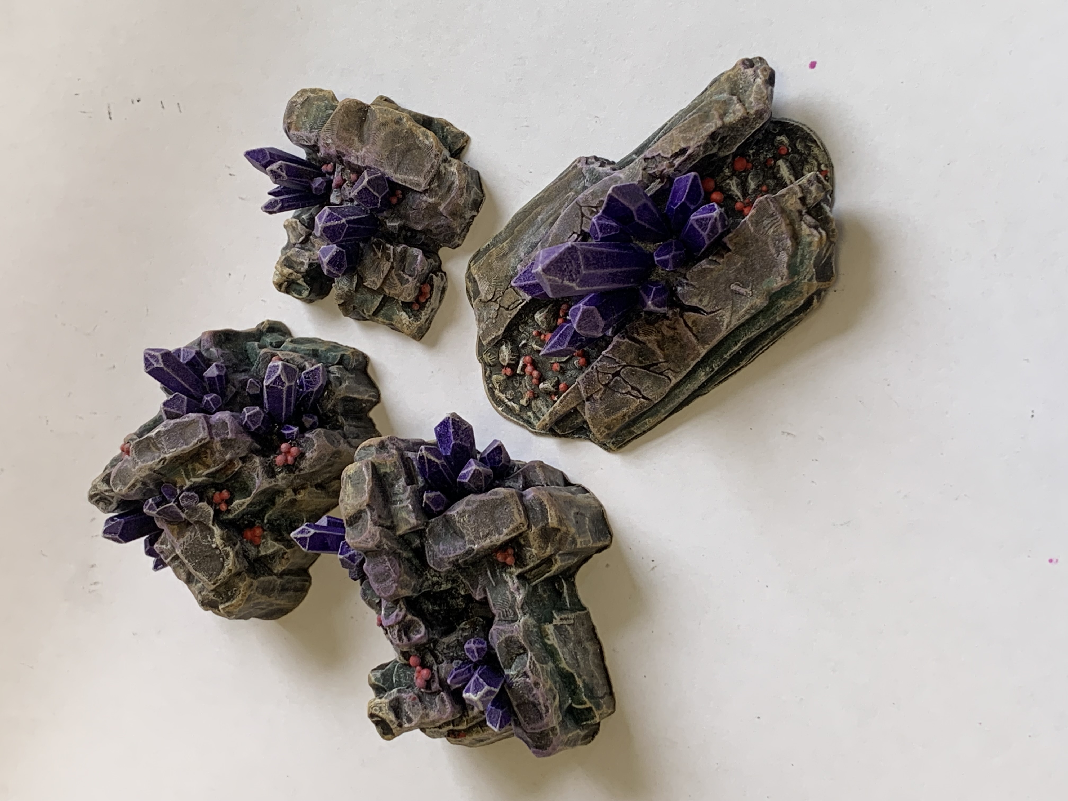 3D Printable LegendGames Underdark Crystal Scatter Terrain by Legend Games