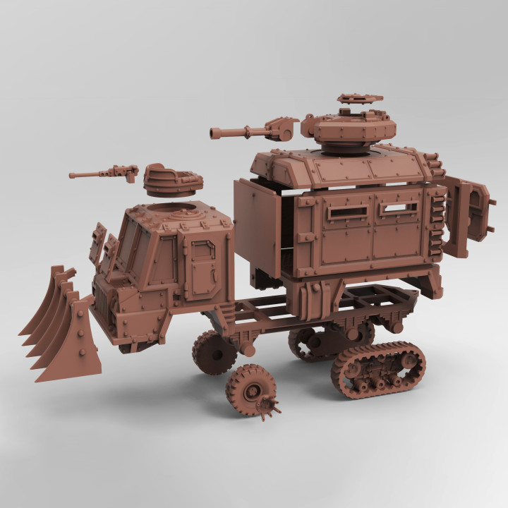 3D Printable TT Pattern Combat Truck by Tesseract Tomb