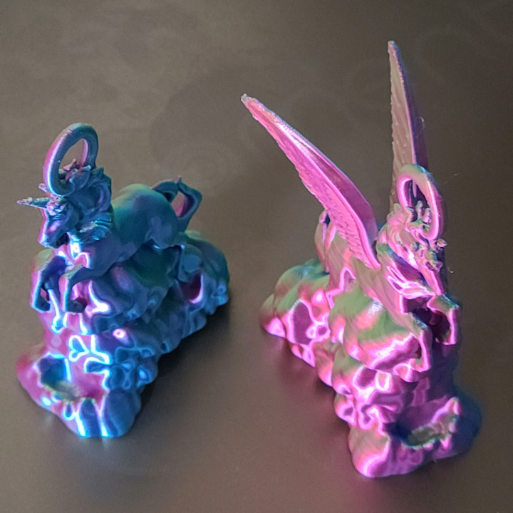 3D Print of Alicorn Ornament - SUPPORT FREE! by Snarg