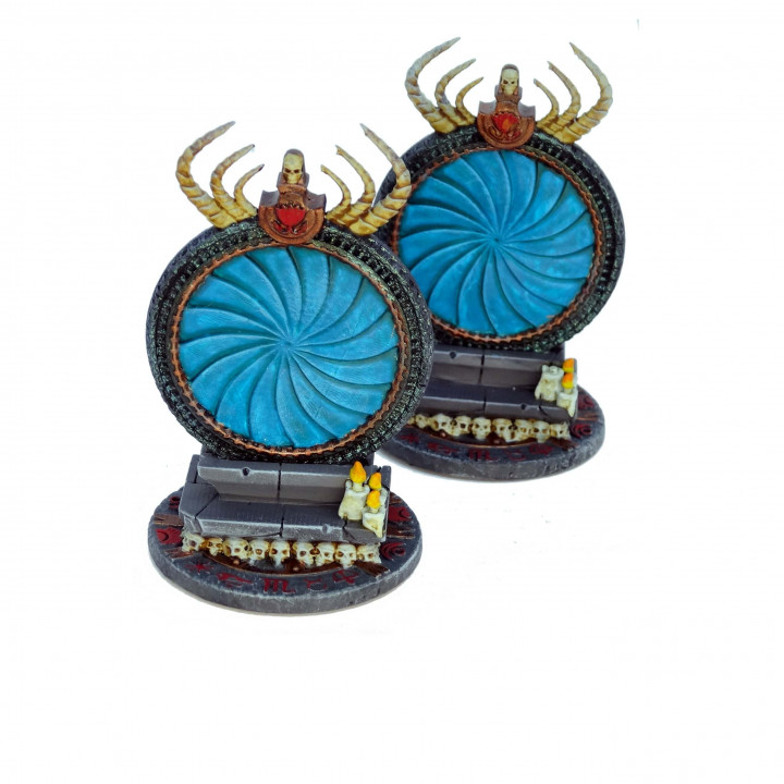 3D Printable Shadowfey Spell Portal | DND | Resin Miniature by Lex Addams